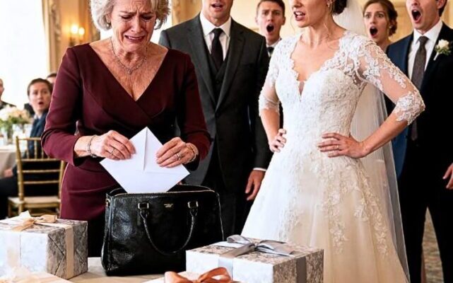 En la boda de mi hijo, la novia frunció el labio y me susurró con ...